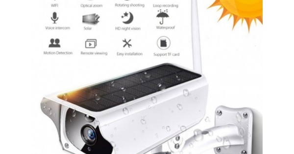 ΗΛΙΑΚΗ ΑΔΙΑΒΡΟΧΗ ΚΑΜΕΡΑ WIFI FULL HD ΑΣΥΡΜΑΤΗ, ΓΙΑ ΕΞΩΤΕΡΙΚΟΥΣ ΧΩΡΟΥΣ