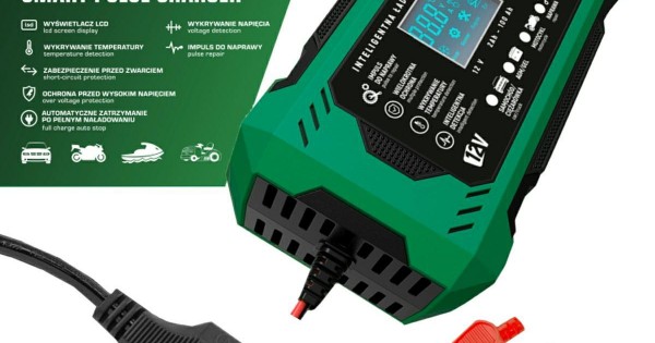 Φορτιστής μπαταρίας 6A 12V 2AH-100AH ROCKFORCE