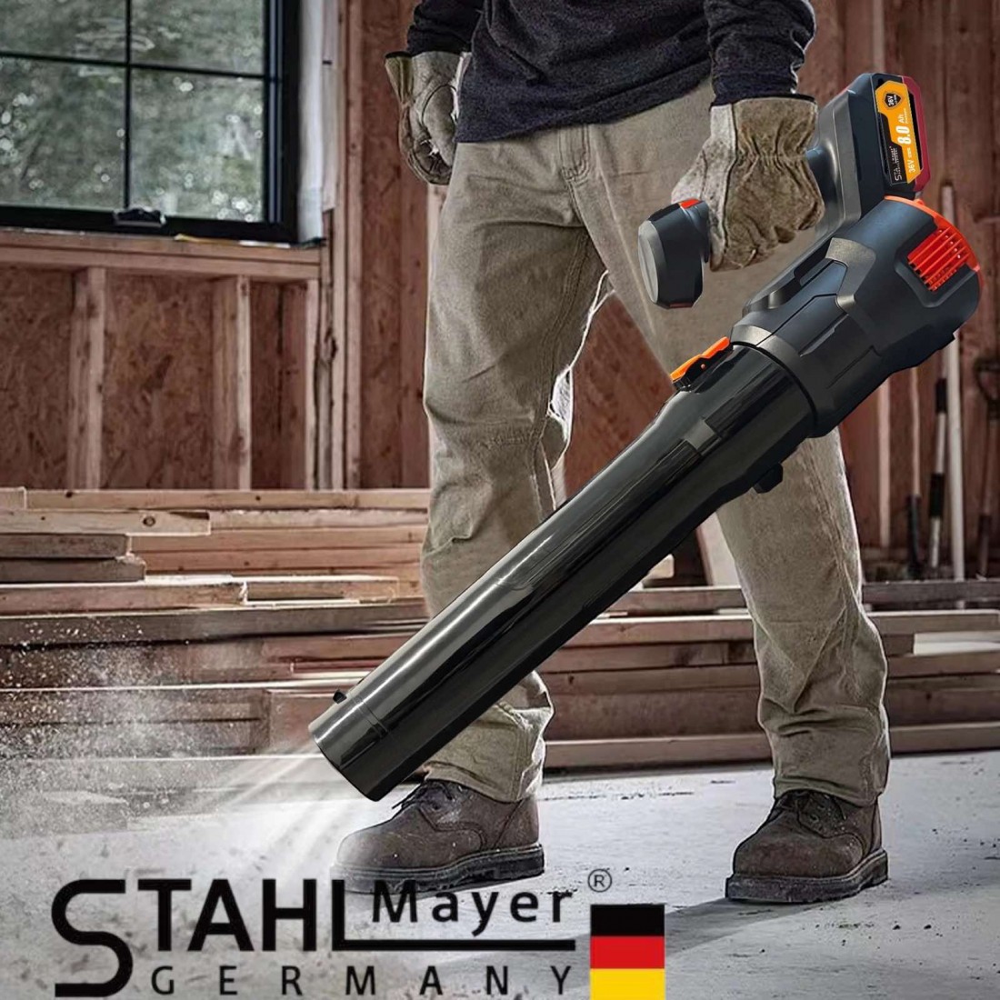 Επαναφορτιζόμενος φυσητήρας φύλλων StahlMayer με 2 μπαταρίες