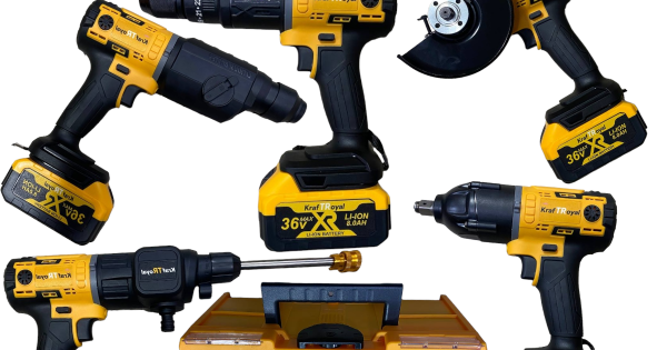 5 ΣΕ 1 KRAFT ROYAL ΕΠΑΝΑΦΟΡΤΙΖΟΜΕΝΟ ΕΡΓΑΛΕΙΟ 5 ΚΕΦΑΛΩΝ 36V 8.0AH ...