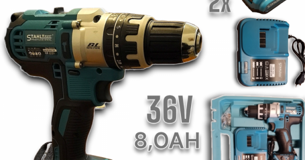 ΕΠΑΝΑΦΟΡΤΙΖΟΜΕΝΟ ΔΡΑΠΑΝΟΚΑΤΣΑΒΙΔΟ 36V 8.0AH STAHLMAYER ΜΕ 40 ΕΞΑΡΤΗΜΑΤΑ